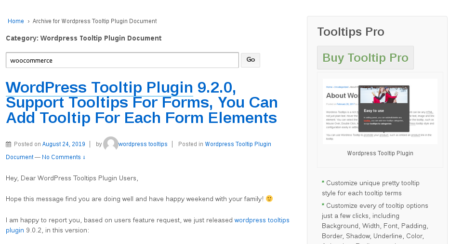 Developed A Knowledge Base Search Form For WordPress Tooltip Plugin Document | Wordpress ...